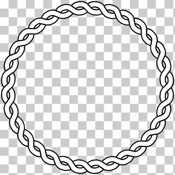 Free: SVG rope border circle - nohat.cc