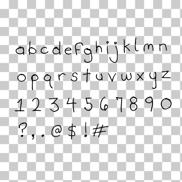 Free: SVG Rough Hand Letters - nohat.cc