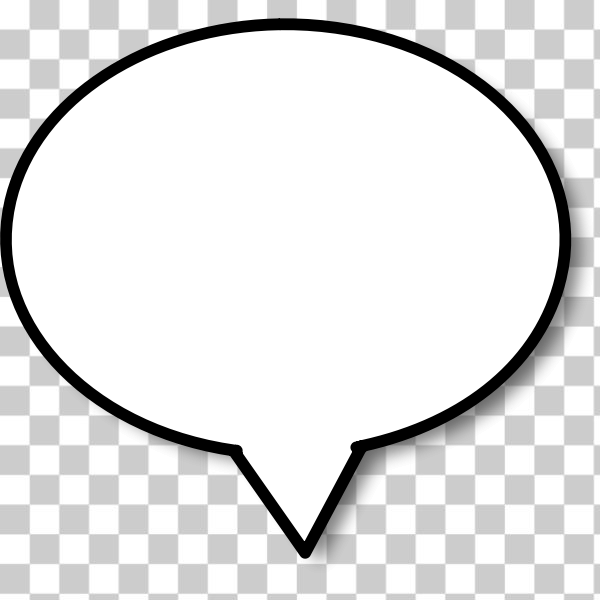 Free: SVG Round shaped callout vector image - nohat.cc