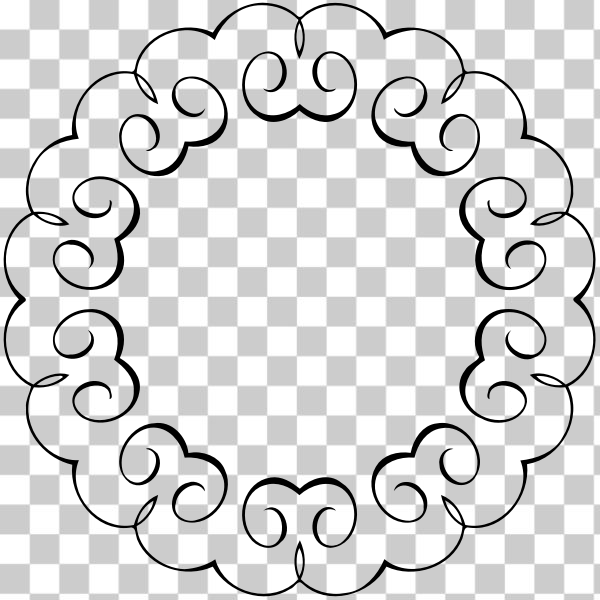 Free: SVG Round spiral frame - nohat.cc