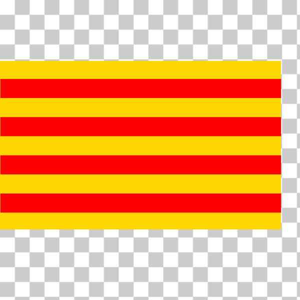 Free: SVG Roussillon region flag vector drawing - nohat.cc
