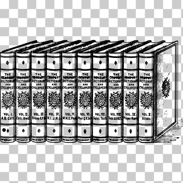 Free: SVG Row of books - nohat.cc