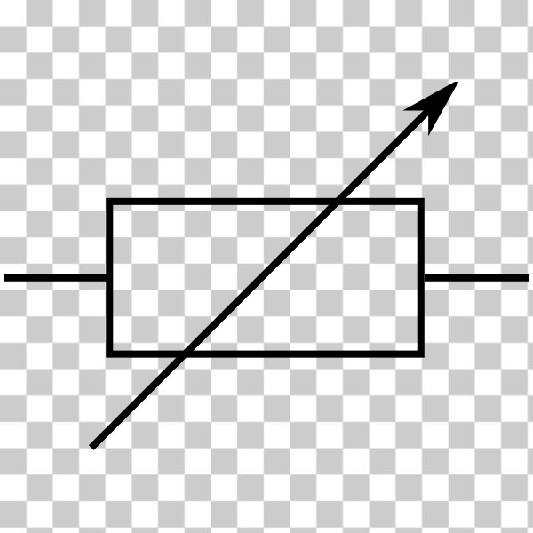 Free: SVG RSA IEC variable resistor symbol vector image - nohat.cc