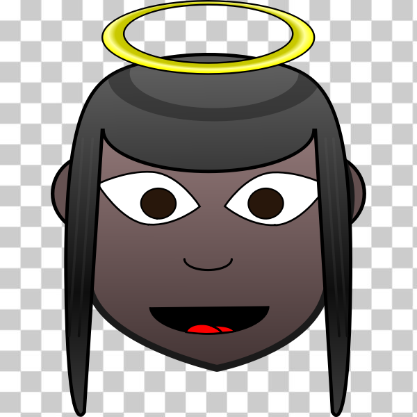 Free: SVG Sad angel vector image - nohat.cc