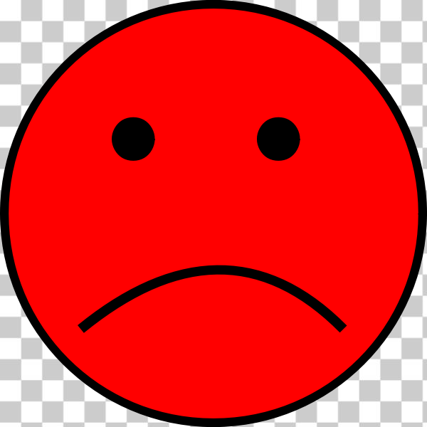 Free: SVG Sad red emoji - nohat.cc