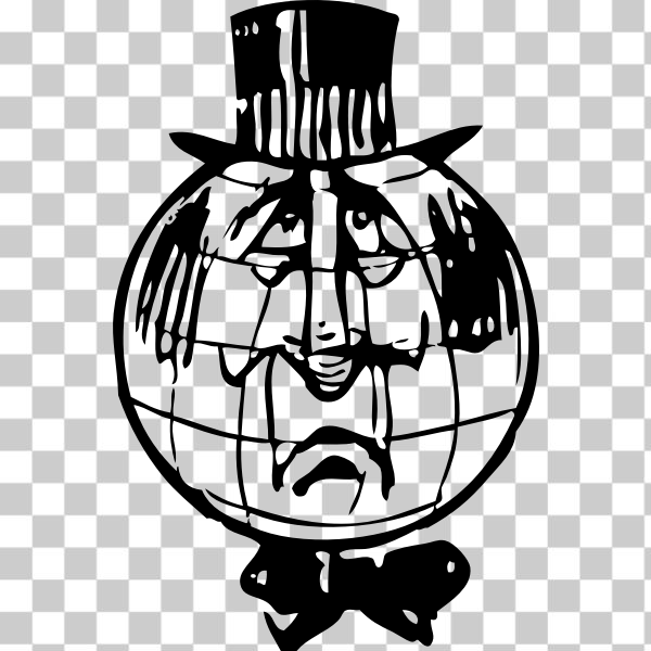 Free: SVG Sad world vector clip art - nohat.cc