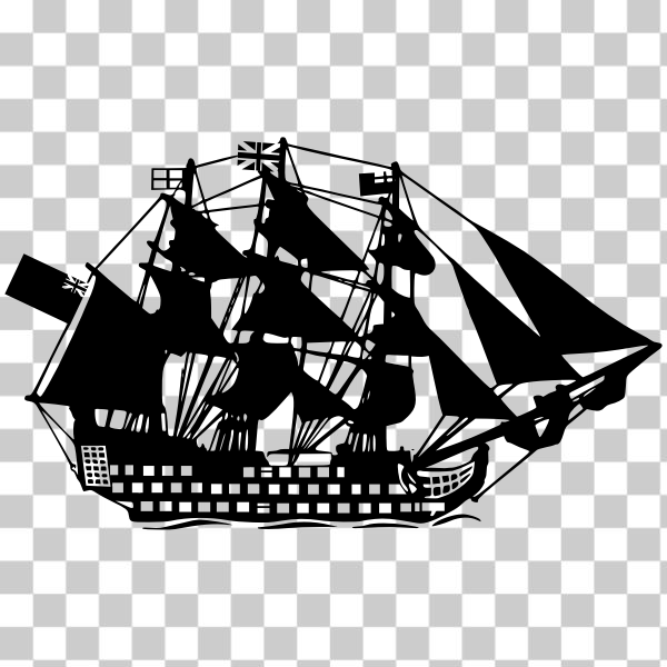 Free: SVG Sailing ship illustration - nohat.cc