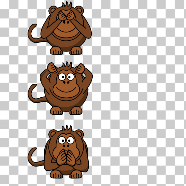Free: SVG Scared ape - nohat.cc