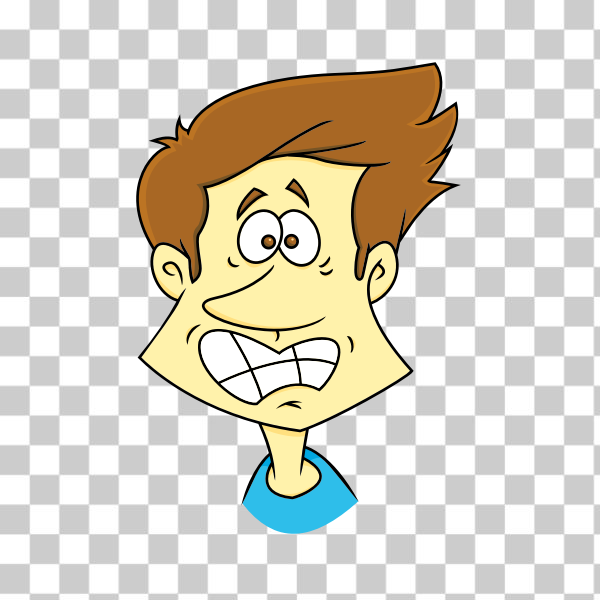 Free: SVG Scared man sketch - nohat.cc