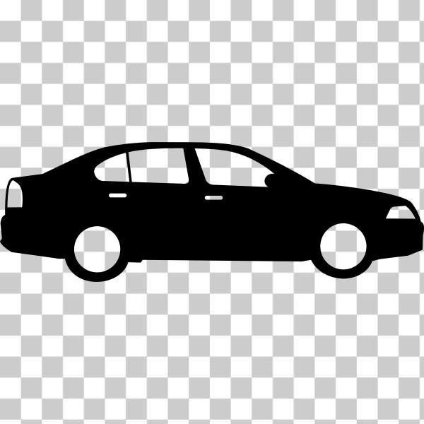 Free: SVG Sedan Car Vector Illustration - nohat.cc