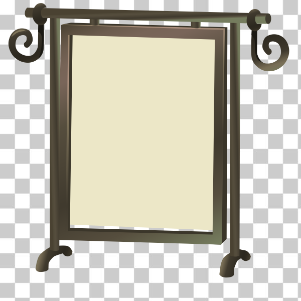 Free: SVG Self-standing mirror with brown frame vector clip art - nohat.cc