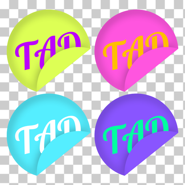 Free: SVG Set of TAD stickers vector graphics - nohat.cc