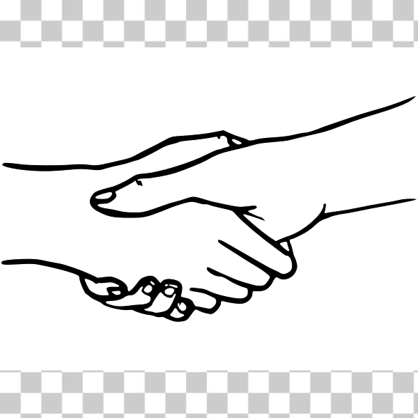 Free: SVG Shaking hands illustration - nohat.cc
