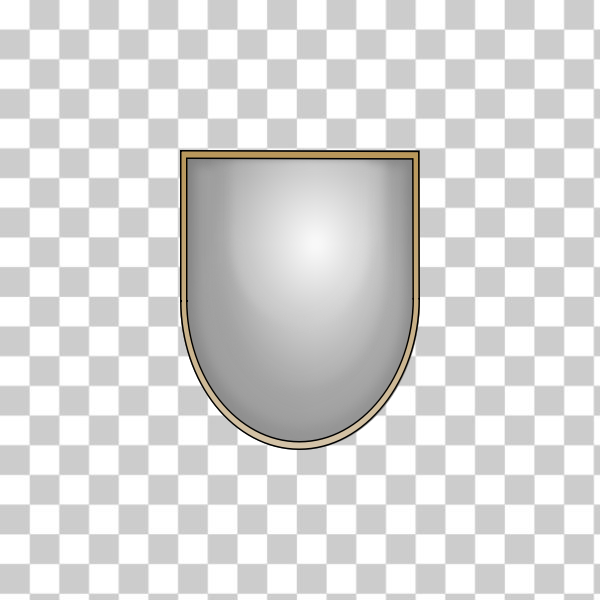 Free: SVG Shield with gold border vector graphics - nohat.cc
