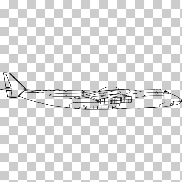 Free: SVG side view - Antonov AN-225 Mria - nohat.cc