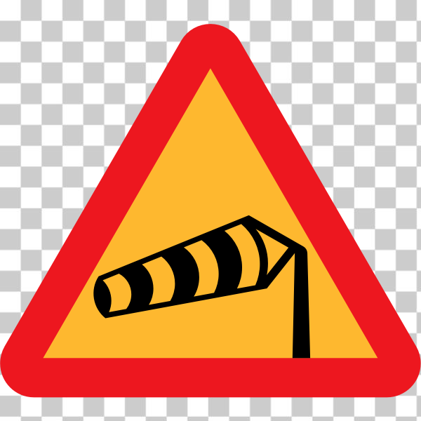 Free: SVG Side winds vector road sign - nohat.cc