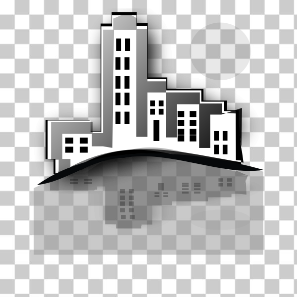 Free: SVG Silhouette vector graphics of buildings - nohat.cc
