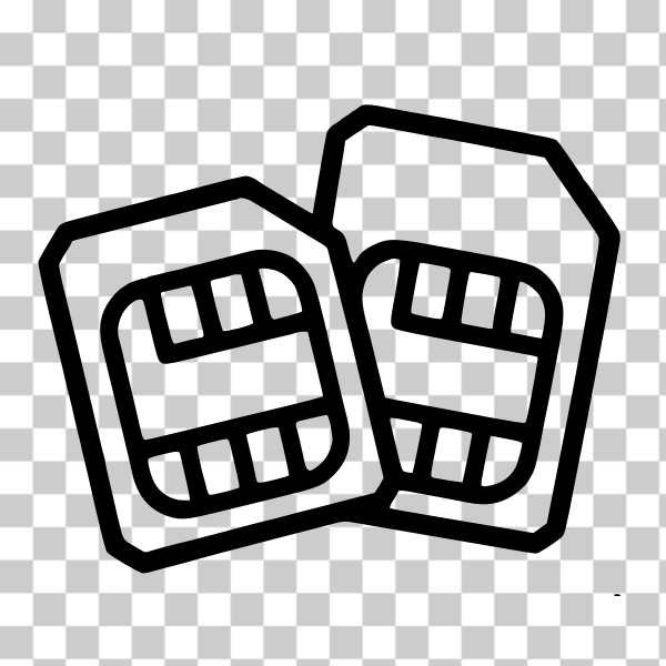 Free: SVG SIM cards vector image - nohat.cc