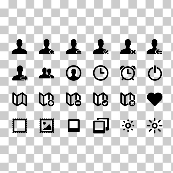 Free: SVG Simple black icon set - nohat.cc