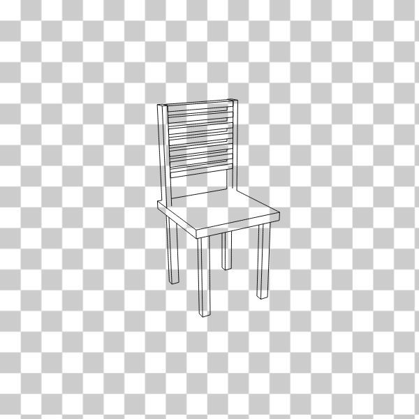 Free: SVG Simple chair vector image - nohat.cc