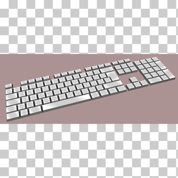 Free: SVG Simple keyboard on color background vector illustration ...