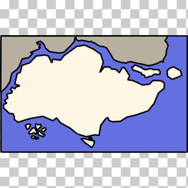 Free: SVG Simple map of Singapore - nohat.cc