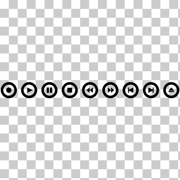 Free: SVG Simple player icons vector illustration - nohat.cc