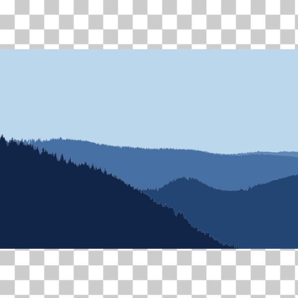 Free: SVG Simple scenic forest and mountains - nohat.cc