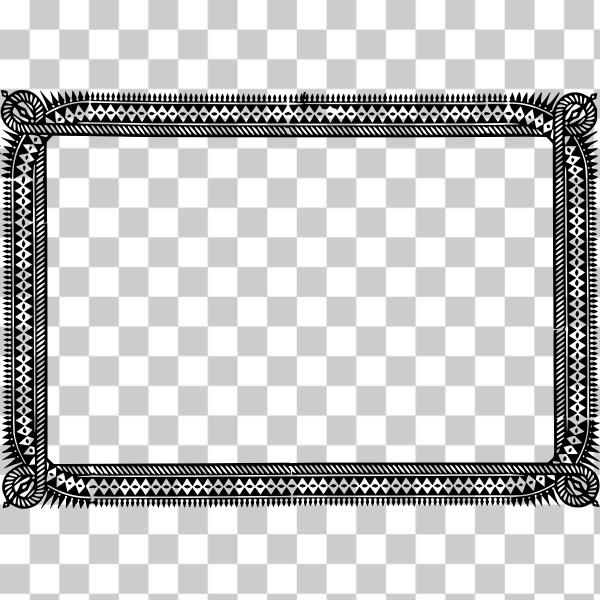 Free: SVG Simple Spike Frame - nohat.cc