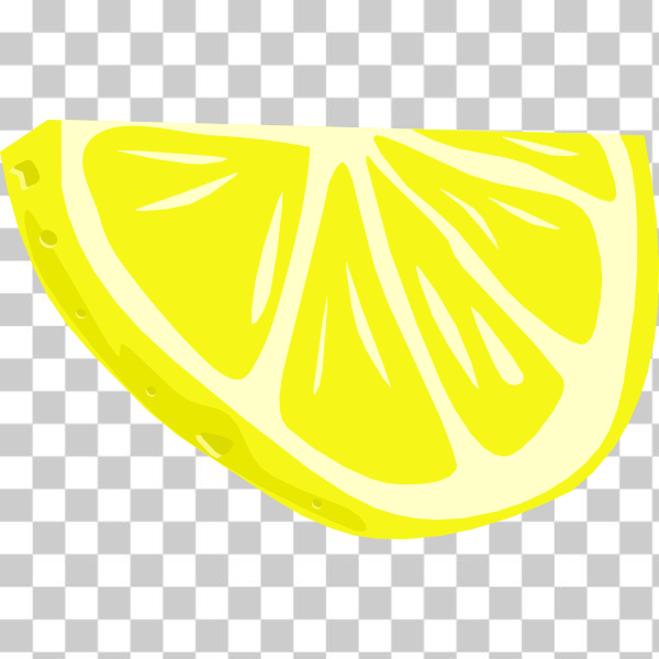 Free: SVG Sliced lemon vector clip art - nohat.cc