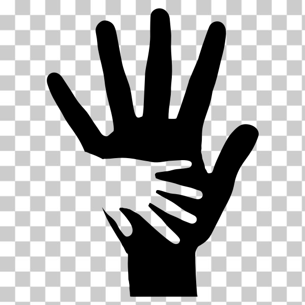 Free: SVG Small and big hand - nohat.cc