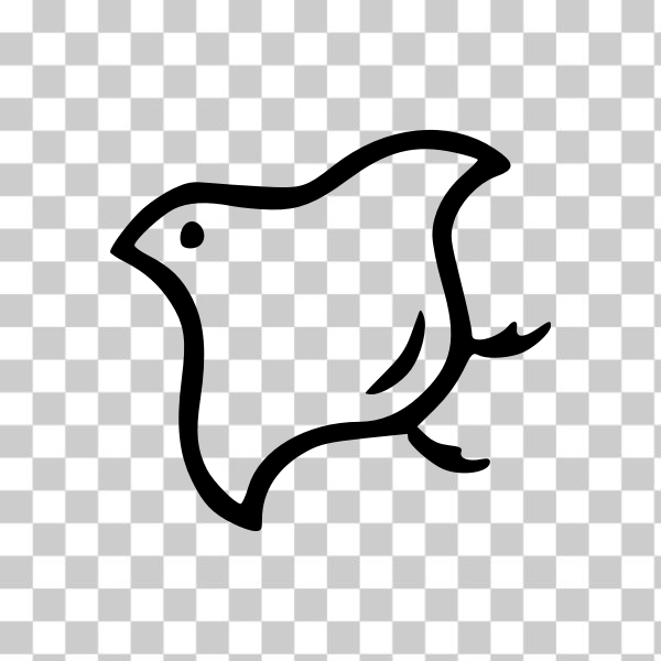 Free: SVG Small simple birdie - nohat.cc