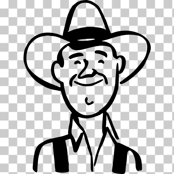 Free: SVG Smiling man drawing - nohat.cc