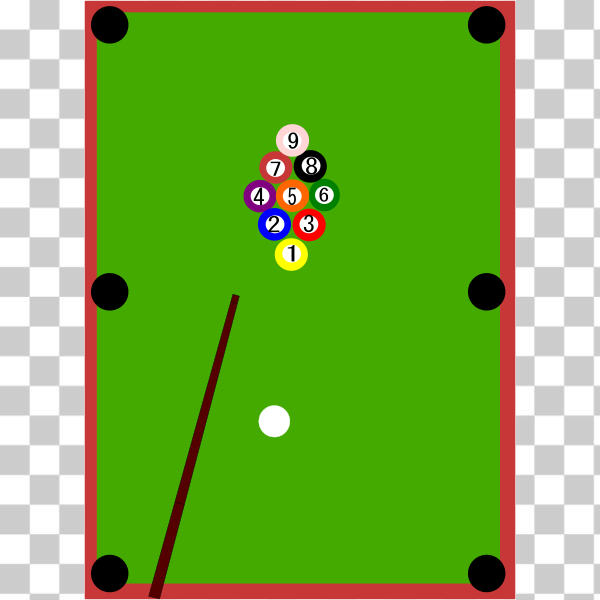 Free: SVG Snooker table vector image - nohat.cc