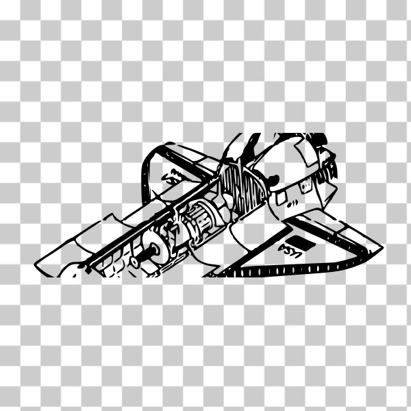 Free: SVG Space shuttle cross section vector image - nohat.cc