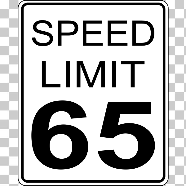 Free: SVG Speed limit 65 roadsign vector image - nohat.cc