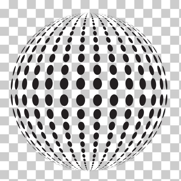 Free: SVG Sphere shape with dots - nohat.cc