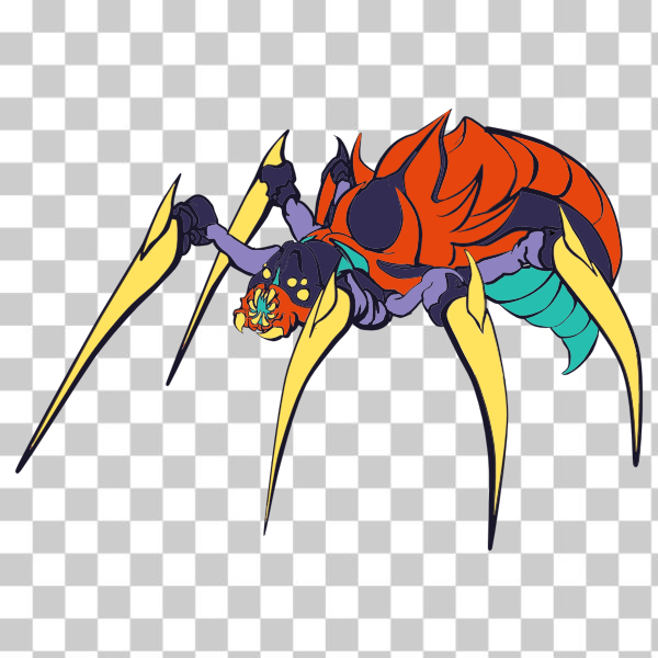 Free: SVG Spider monster - nohat.cc