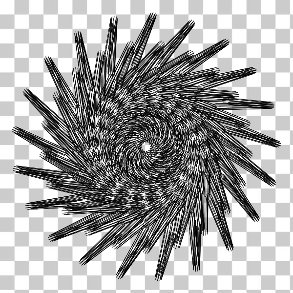 Free: SVG Spiky whirlpool shape vector image - nohat.cc