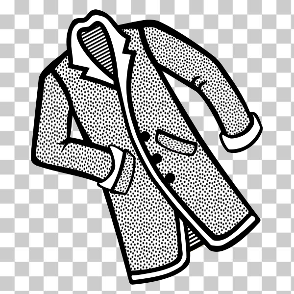 Free: SVG Spotty ladies coat line art vector drawing - nohat.cc