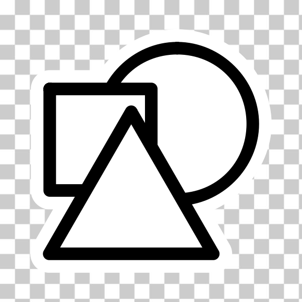 Free: SVG Square triangle and circle - nohat.cc