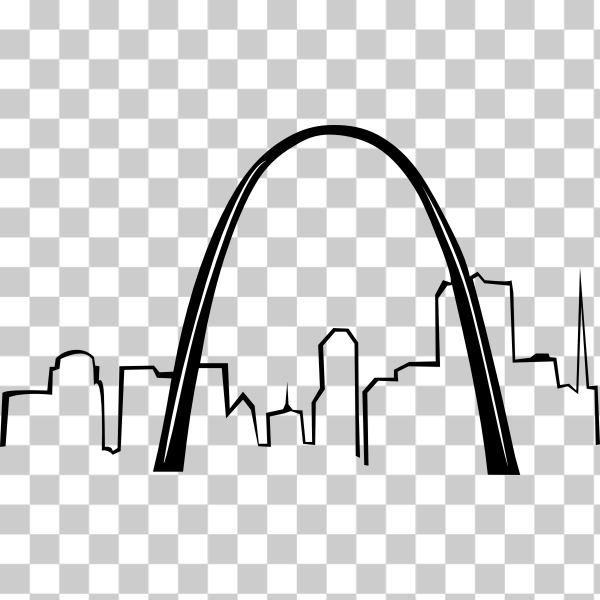 Free: SVG St Louis Gateway Arch vector image - nohat.cc