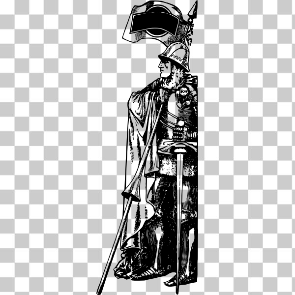 Free: SVG Standing Knight - nohat.cc