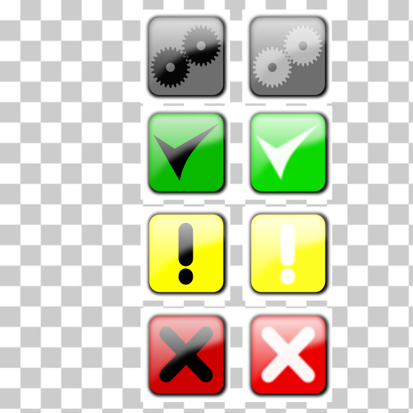 Free: SVG status icons II - nohat.cc