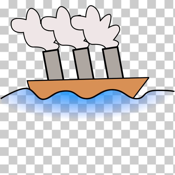 Free: SVG Steamer ship vector image - nohat.cc