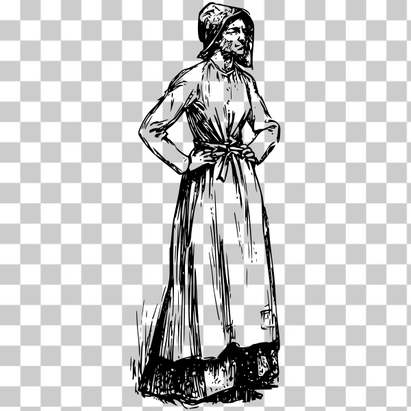 Free: SVG Stern woman - nohat.cc