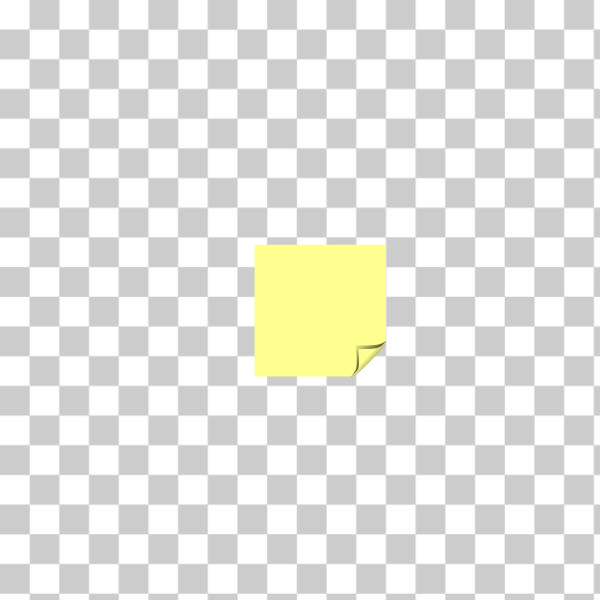 Free: SVG Sticky note yellow folded corner - nohat.cc