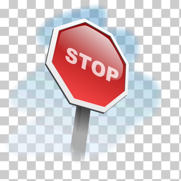 Free: SVG Stop sign 3D vector image - nohat.cc