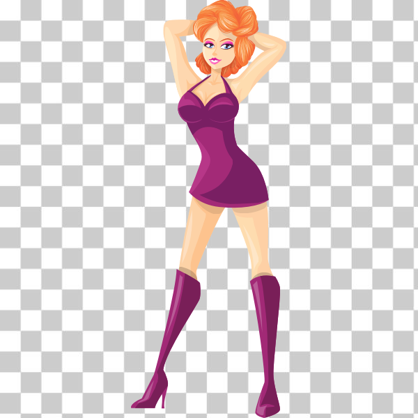 Free: SVG Stripper in violet clothes - nohat.cc