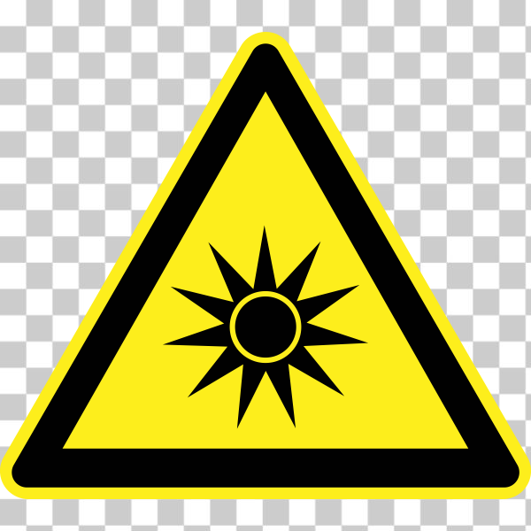 Free: SVG Strong Sun heat hazard warning sign vector image - nohat.cc